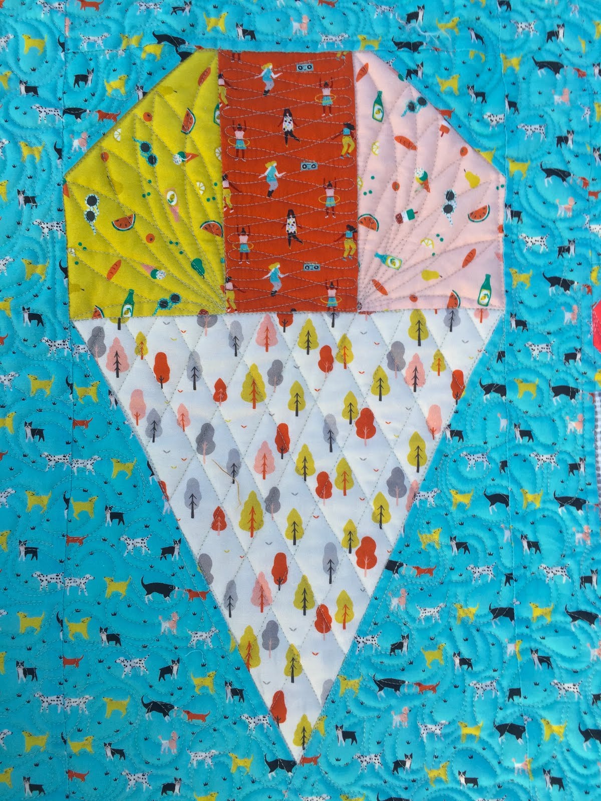Quilting Mod : Perfect Treats Quilt Along: Snow Cone Block
