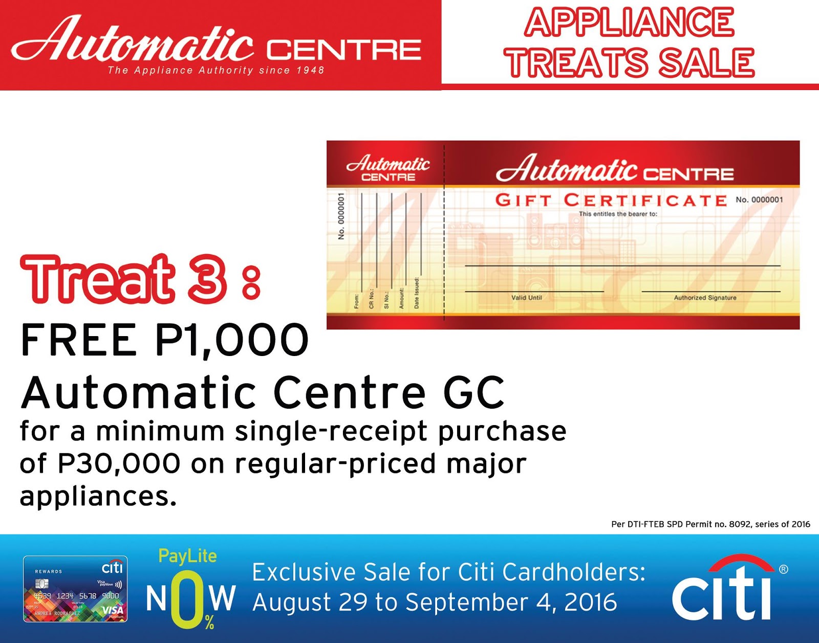 Manila Shopper: Automatic Center Appliance Treats Warehouse SALE: Aug ...