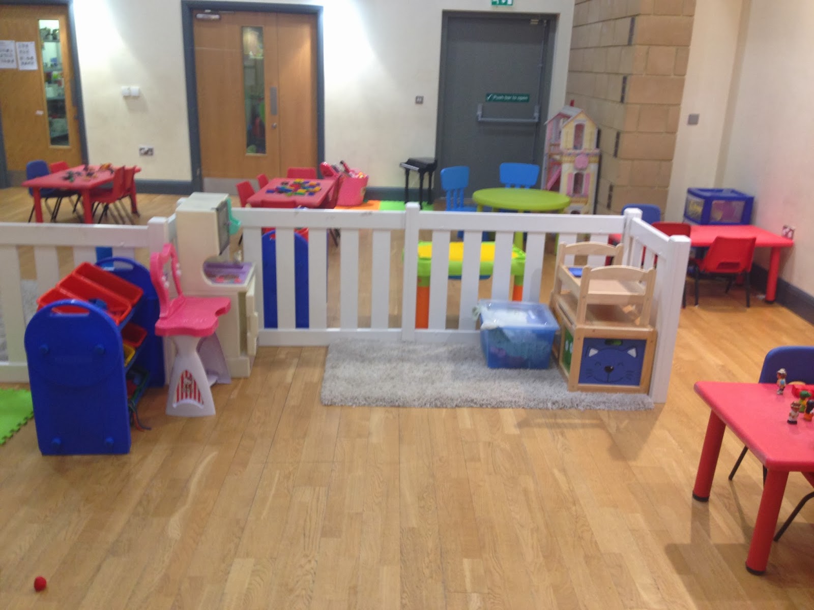 Childrens play area fencing: Play school Blackheath