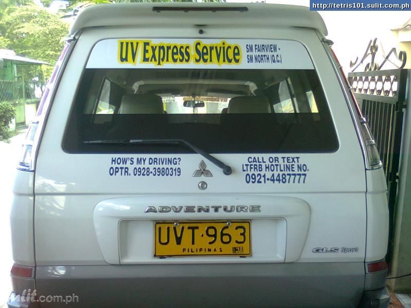 Punning in Philippines: 4) UV Express - Let's go home