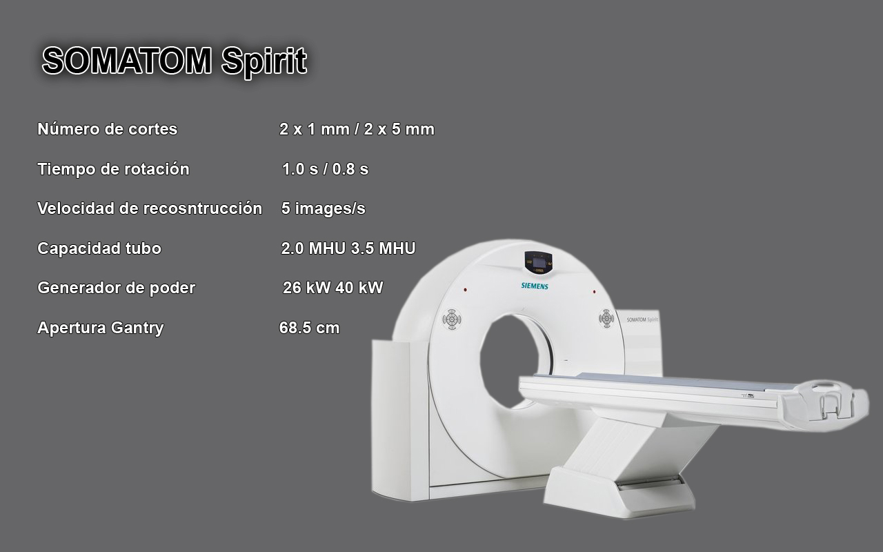 Tomografía Computada para estudiantes.: SOMATOM Spirit
