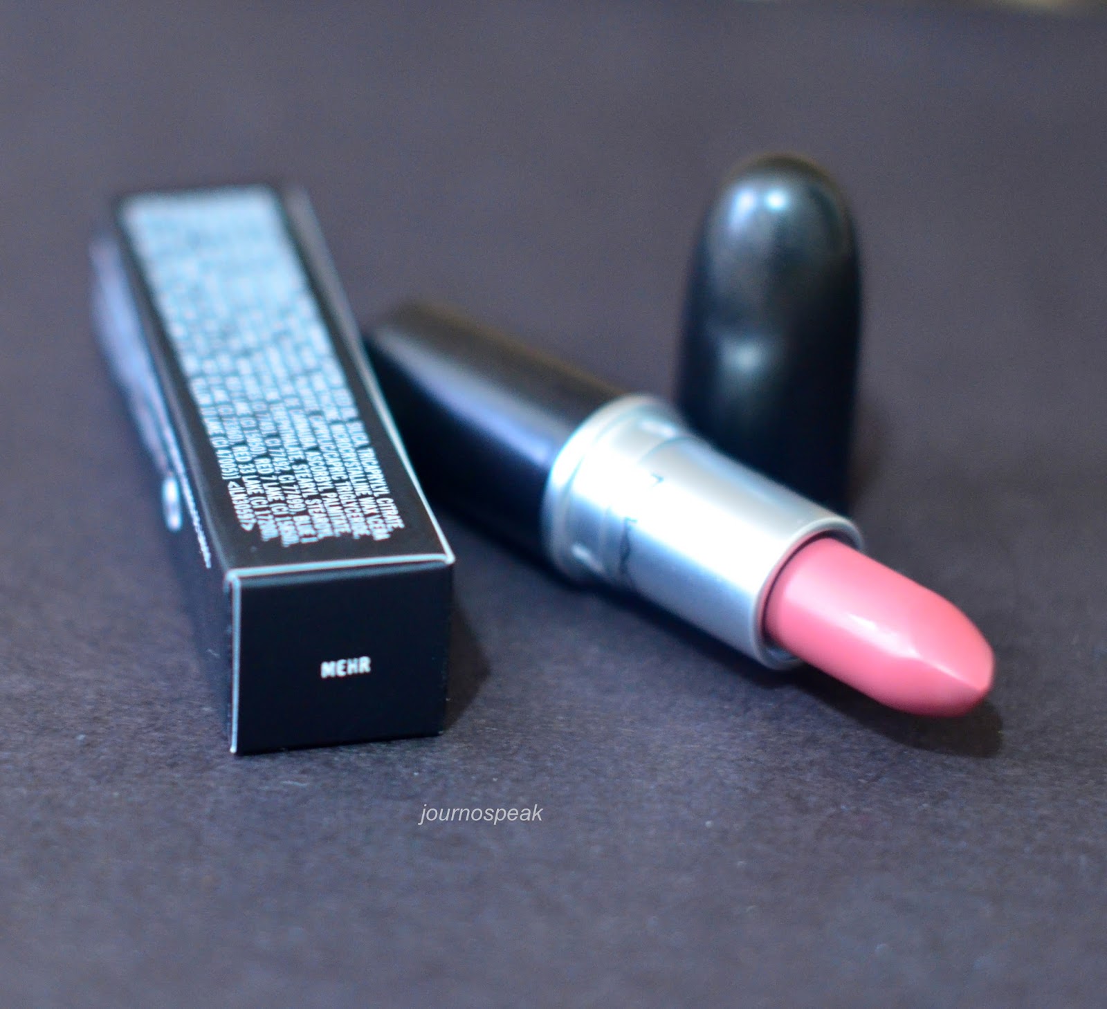 MAC MEHR LIPSTICK: REVIEW - JOURNOSPEAK