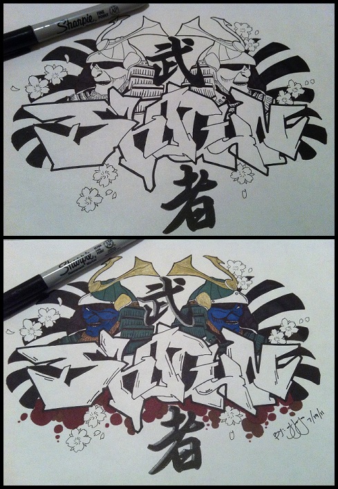 Art of Ink: "Shogun" Graffiti
