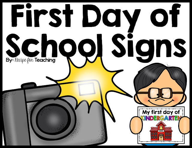 First Day Of School Signs Recipe For Teaching first-day-of-school-signs-recipe-for-teaching
