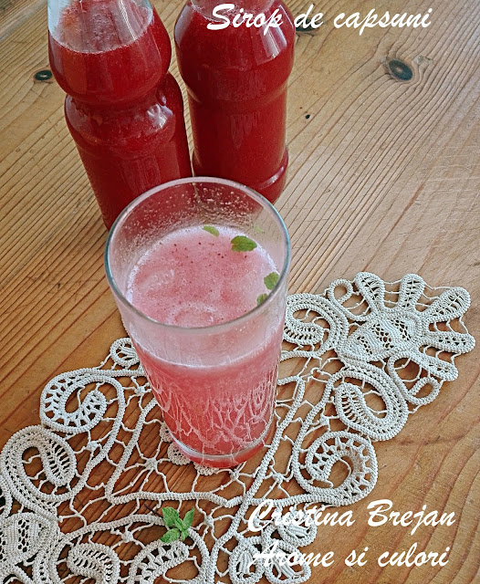 Arome si culori : Sirop crud de capsuni