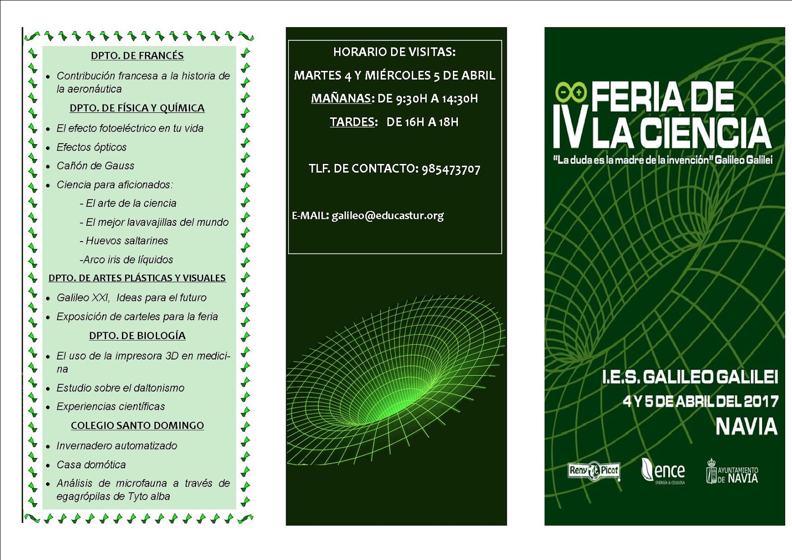 FERIA DE LA CIENCIA 2017: LA FERIA DE LA CIENCIA FERIA DE LA CIENCIA 2017: LA FERIA DE LA CIENCIA