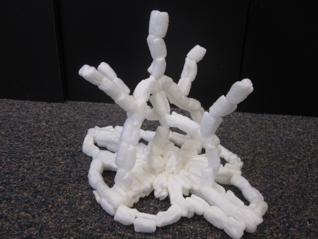 shine brite zamorano: styro snow.