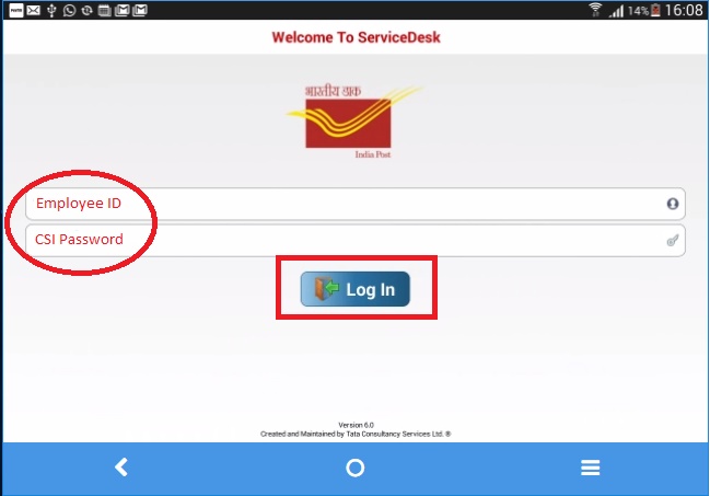 Register a Complaint using Service Desk Mobile Application