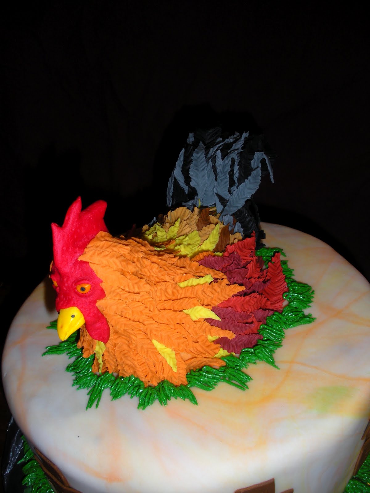 Beachy Cakes: Rooster Cake