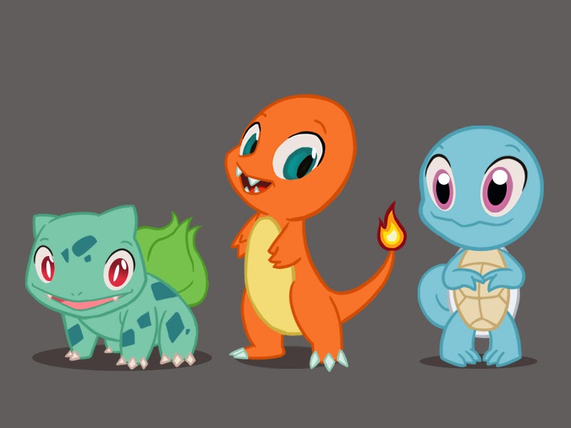 nathaniel kelly: Pokémon Starters: Red and Blue
