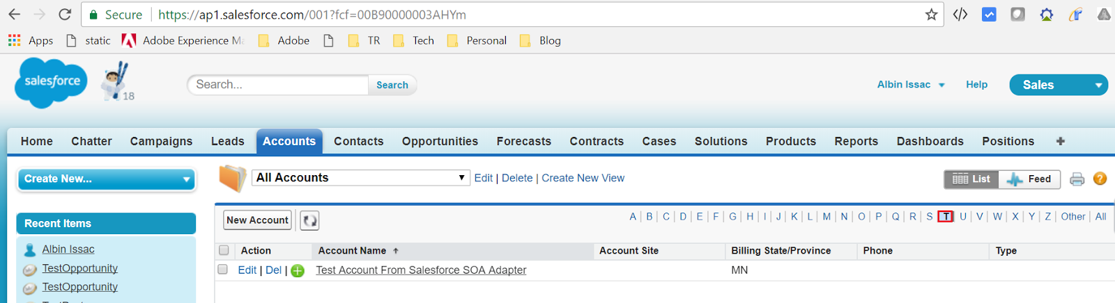 How to integrate with Salesforce.com through Salesforce Adapter in Oracle SOA Suite 12c