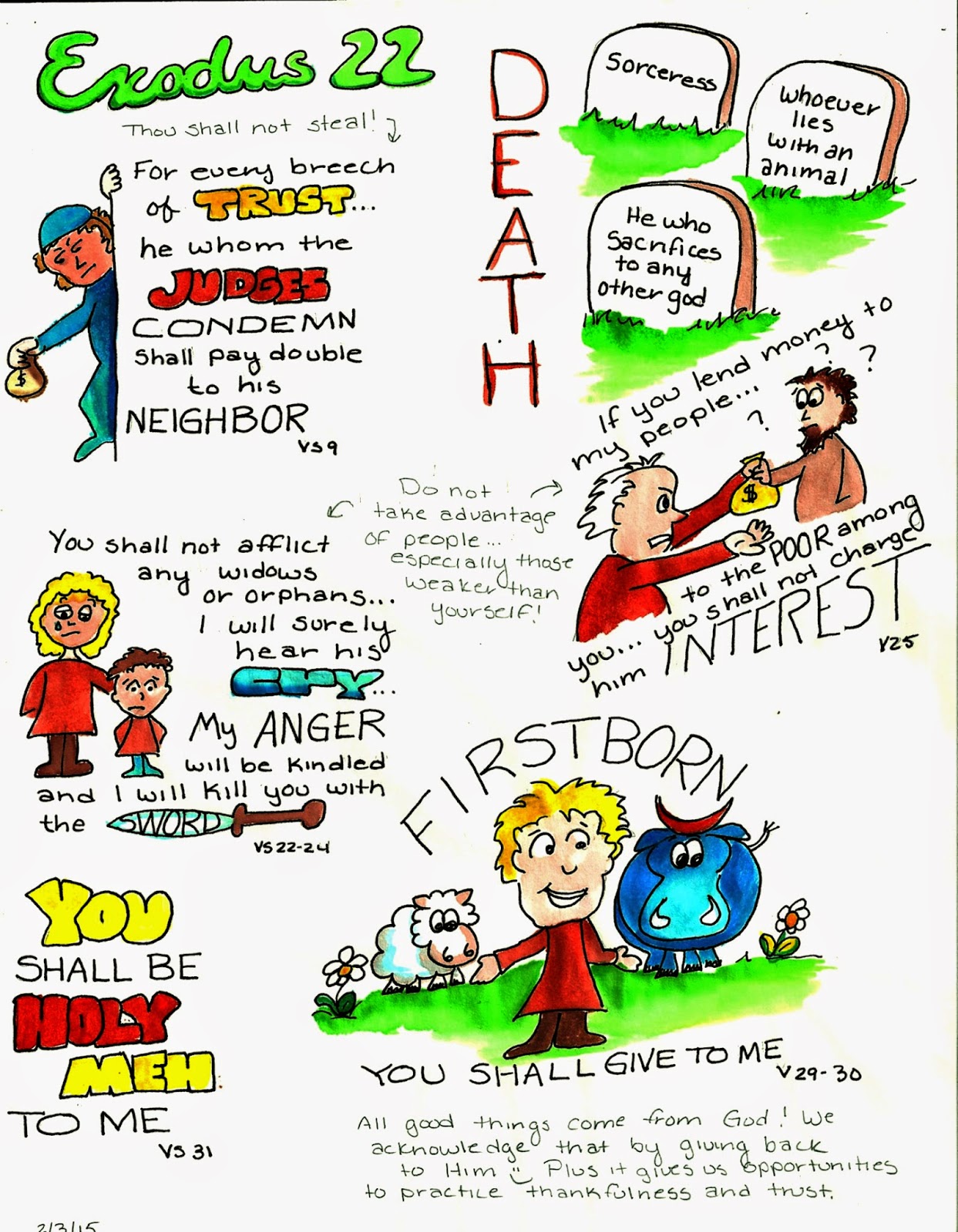 Doodle Through The Bible Exodus 22