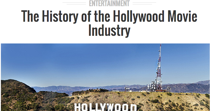 NowOnFilm: A brief history of the Hollywood Industry