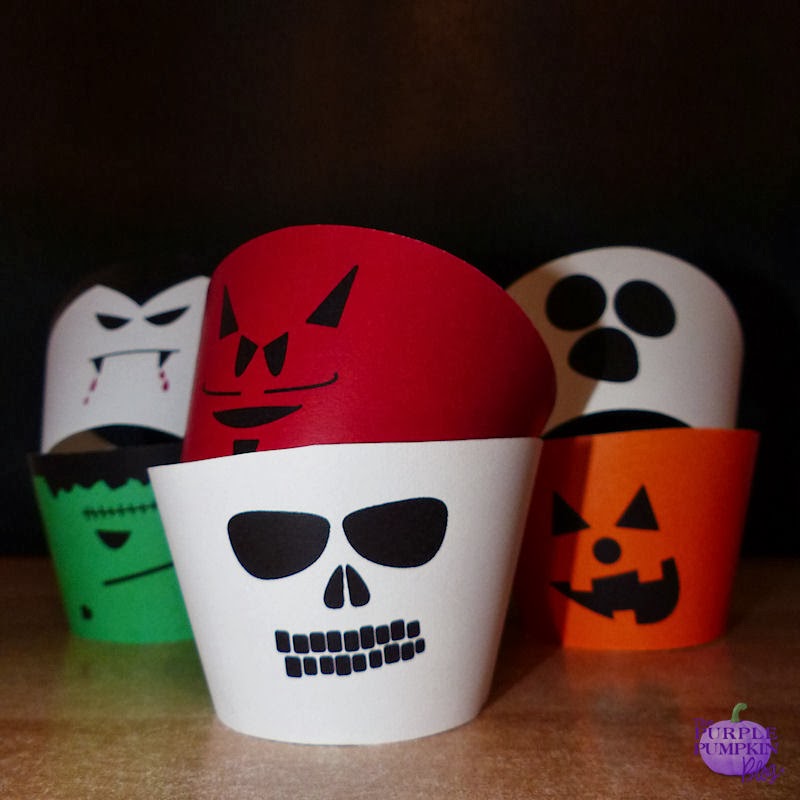 Halloween Cupcake Wrappers - Free Printables