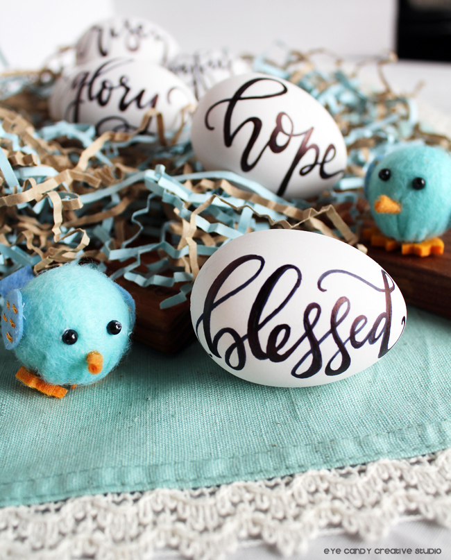 Eye Candy Creative Studio: LETTERING :: Farmhouse Easter Eggs