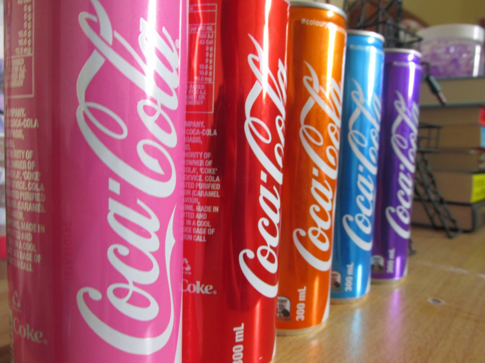 A Blog: #colouryoursummernz -Coloured Coke Cans.