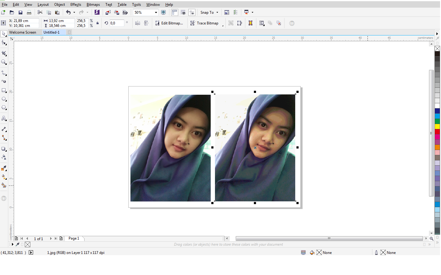Gudang ilmu IT: TUTORIAL VECTOR MENGGUNAKAN COREL DRAW X7