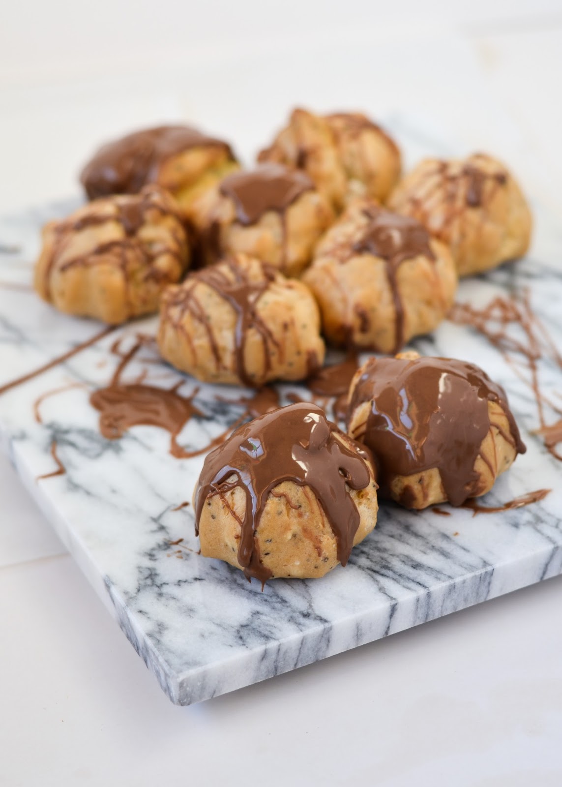 Cold comfort/-/ Lemon and poppy seed Puffs with lemon curd and whipped ...