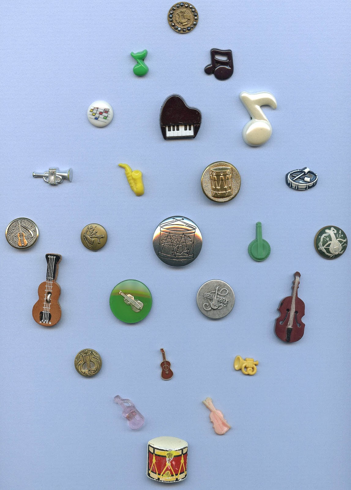 Pegs Button Blog: Music theme buttons