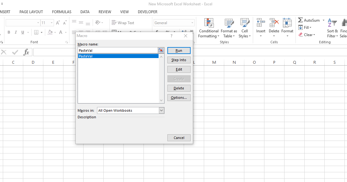 How To Create Shortcut Key To Paste Special In Excel VBA Code To