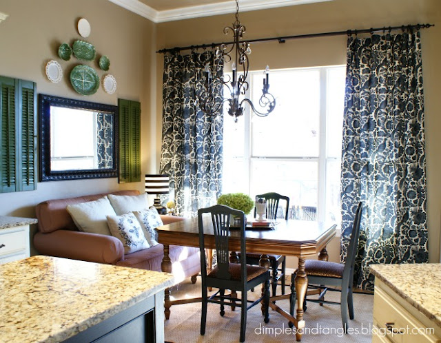 Kitchen Eating Area | Dimples and Tangles