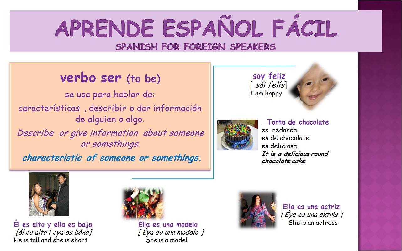 APRENDE ESPAÑOL FÁCIL: Verbo Ser