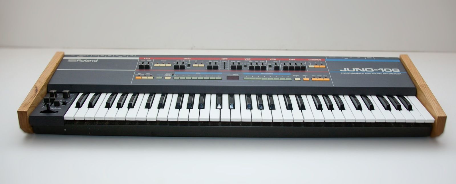 MATRIXSYNTH: Roland Juno-106 with Custom Wood Side Panels