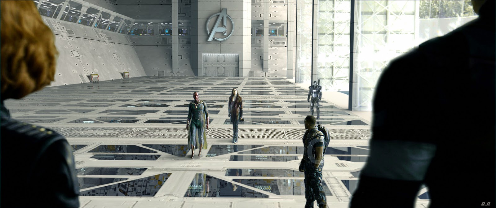Olivier Pron's Art: Avenger training room concept
