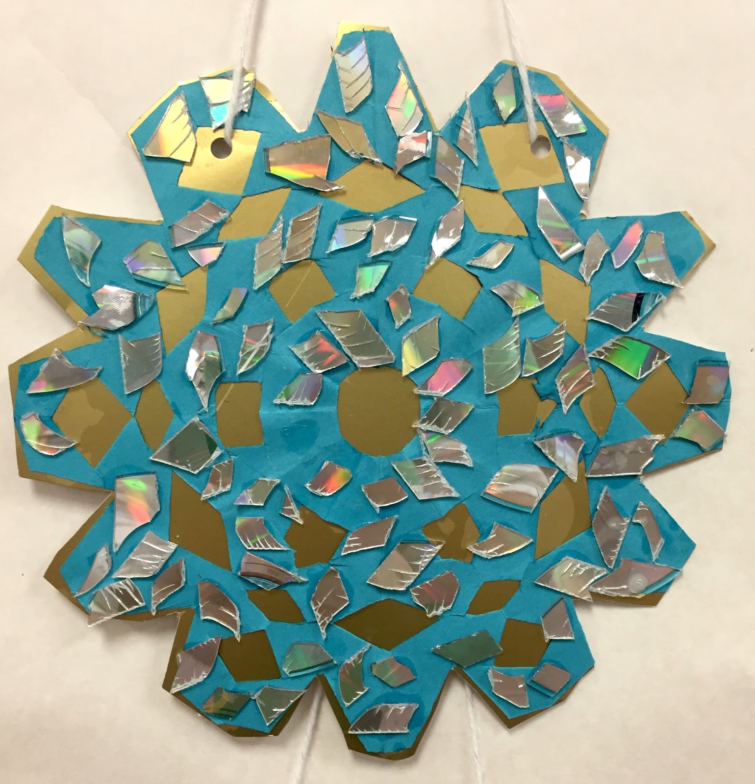 Thomas Elementary Art: 4th Grade Recycled CD Snowflakes