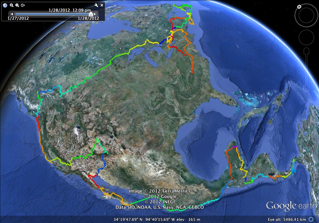 MotoJournalism: Travel maps - GPS tracks in Google Earth