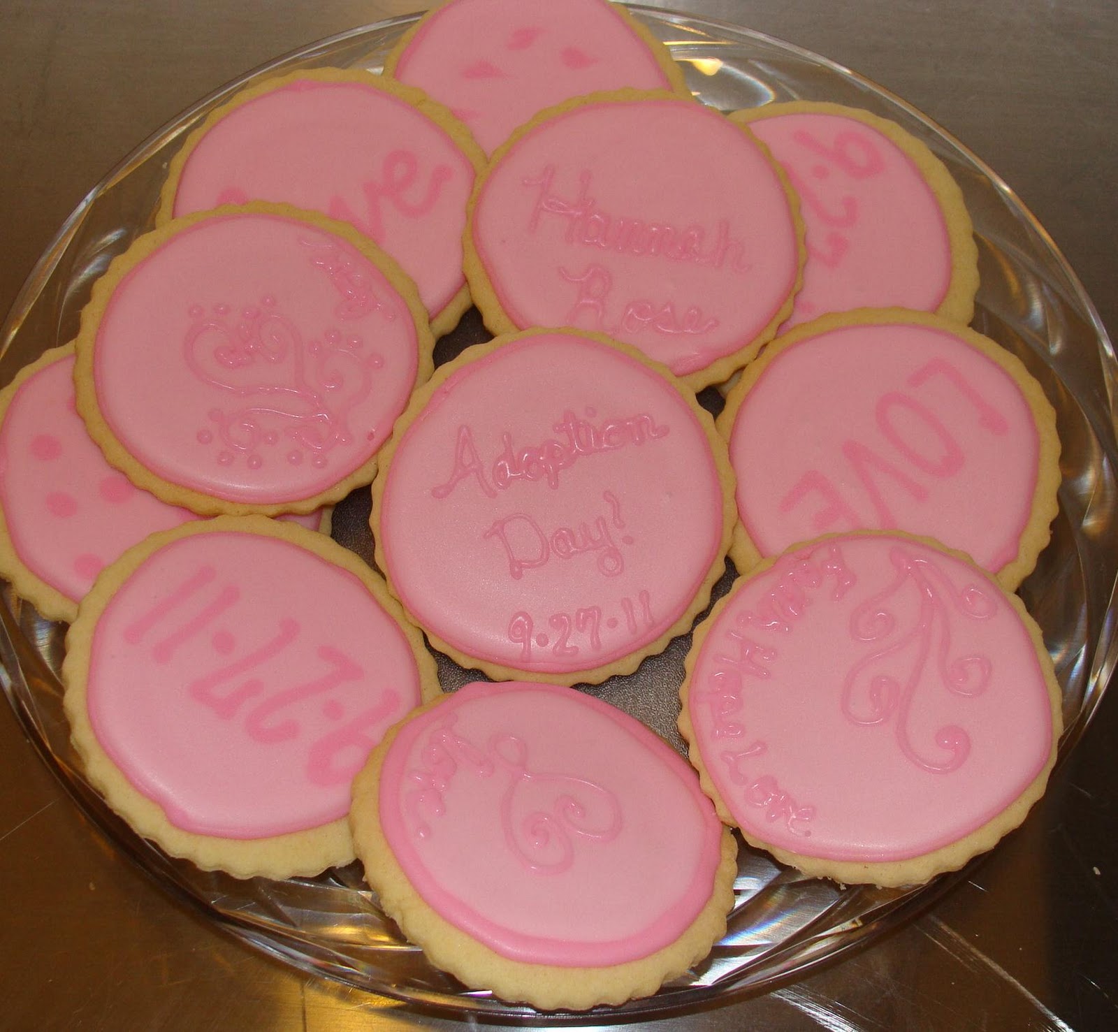 Door County Custom Cakes and Cookies: Adoption Day Cookies