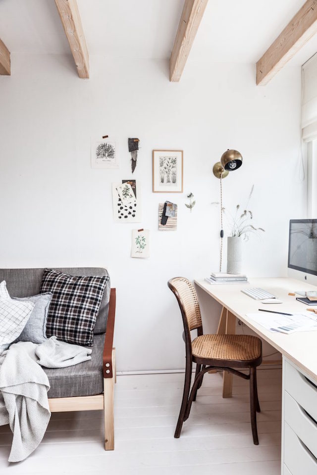 my scandinavian home: A studio is transformed into a lovely guest room
