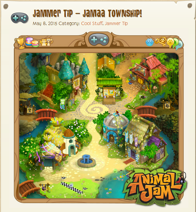 Animal Jam Mercury: Bicycle/Jammer Tip Jamaa Township!