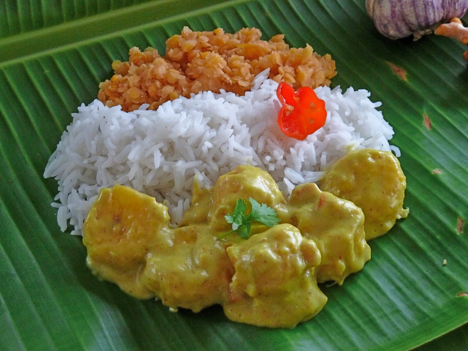 En cuisine avec Marlène: Banane plantain au colombo et lait de coco