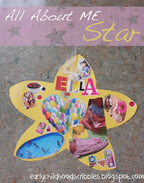 Early Childhood Scribbles: All About Me Star, Poem, and Portfolio Page!