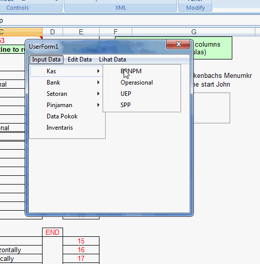 Membuat Menu pada userform Excel - cara tips Membuat Menu pada userform Excel - cara tips