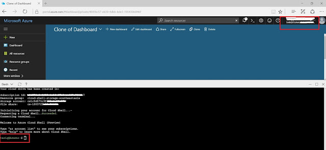 Mind-blowing (Azure Cloud Shell) on Azure Portal