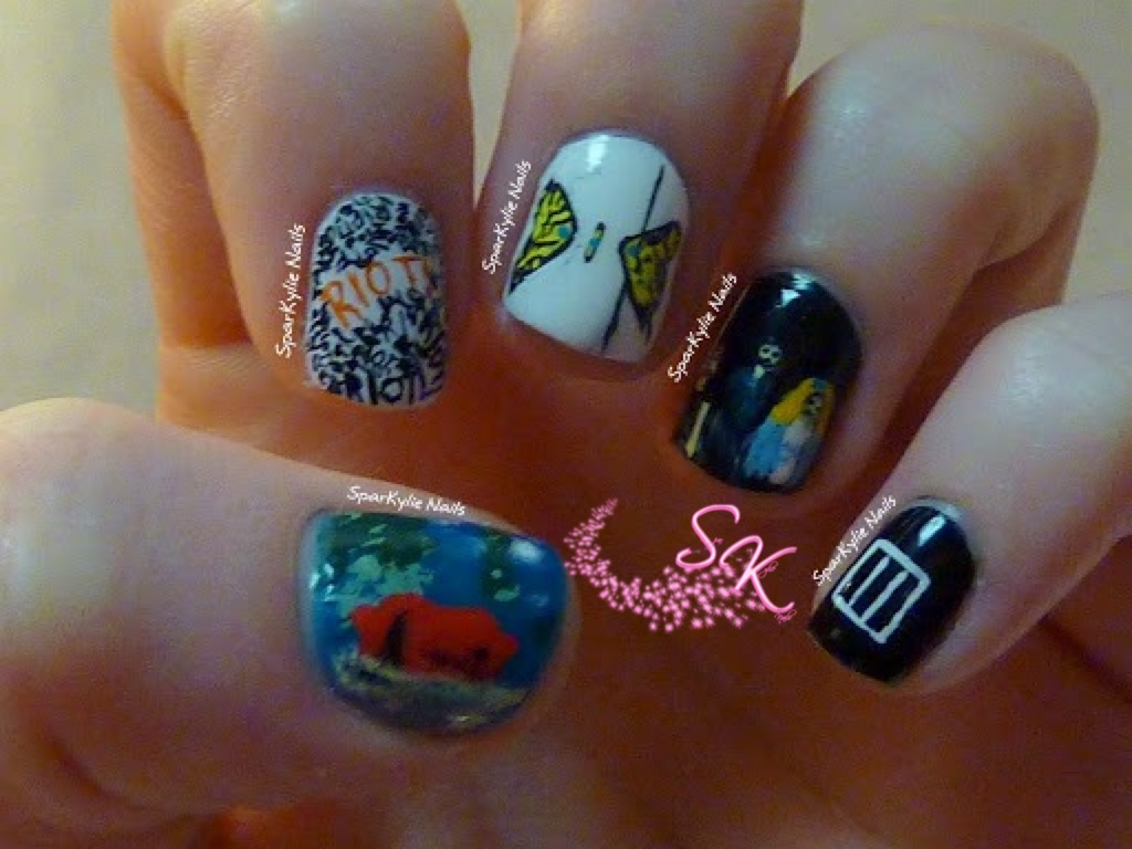 SparKylie Nails: Paramore Nail Art! (Music Monday)