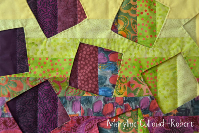 How to make holes in a quilt for a reverse appliqué effect | Mary & Patch