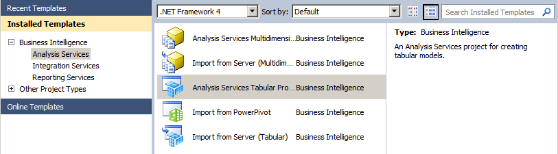 SQLServerBrains: Getting started with SSAS 2012 Tabular Project