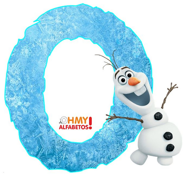 Alfabeto de Olaf de Frozen Sonriendo. - Oh my Alfabetos!