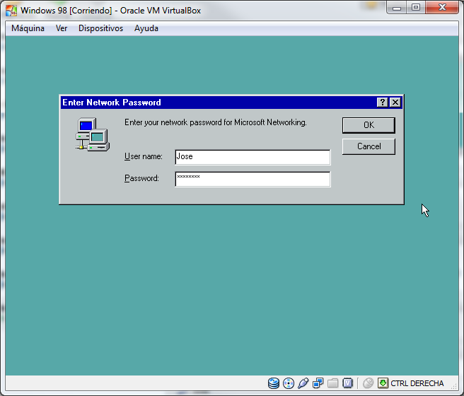 Como instalar Windows 98 en VirtualBox, acceso a internet mediante LAN ...