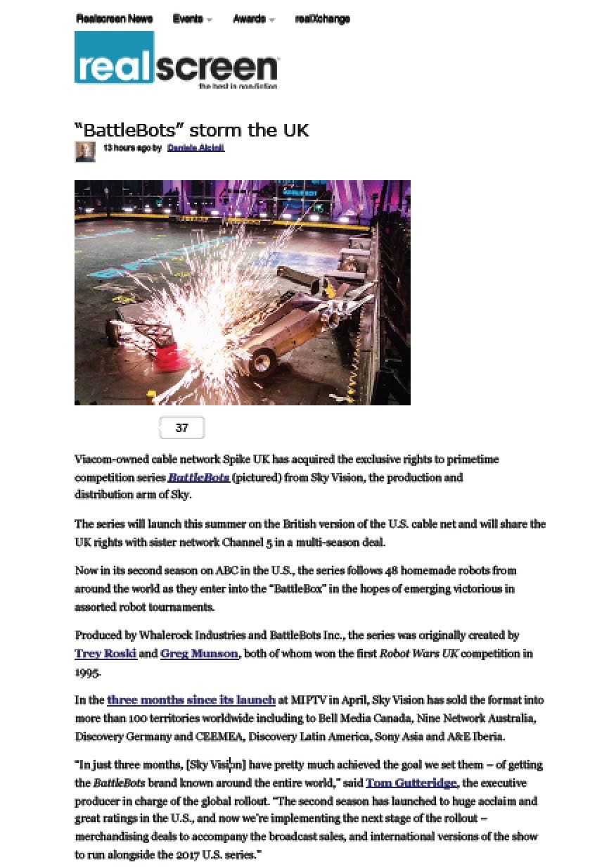 Tom Gutteridge: Recent Press Articles