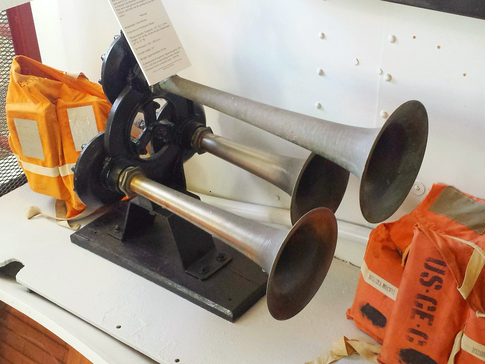 History and Culture by Bicycle: M.V. Sergeant Floyd: Ships Horn