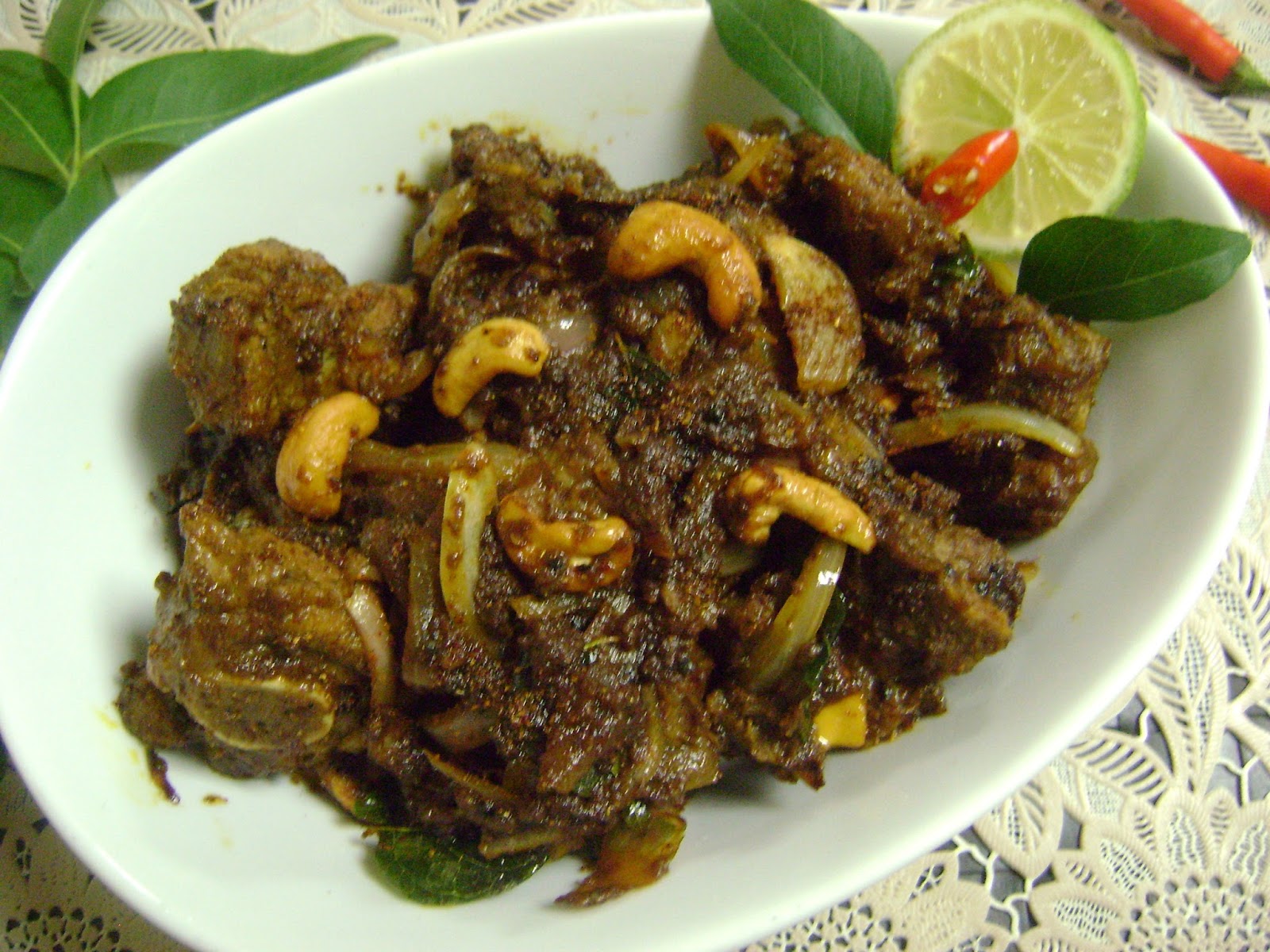Bethica's Kitchen Flavours: Lemon Flavoured Chettinad Mutton Chukka ...