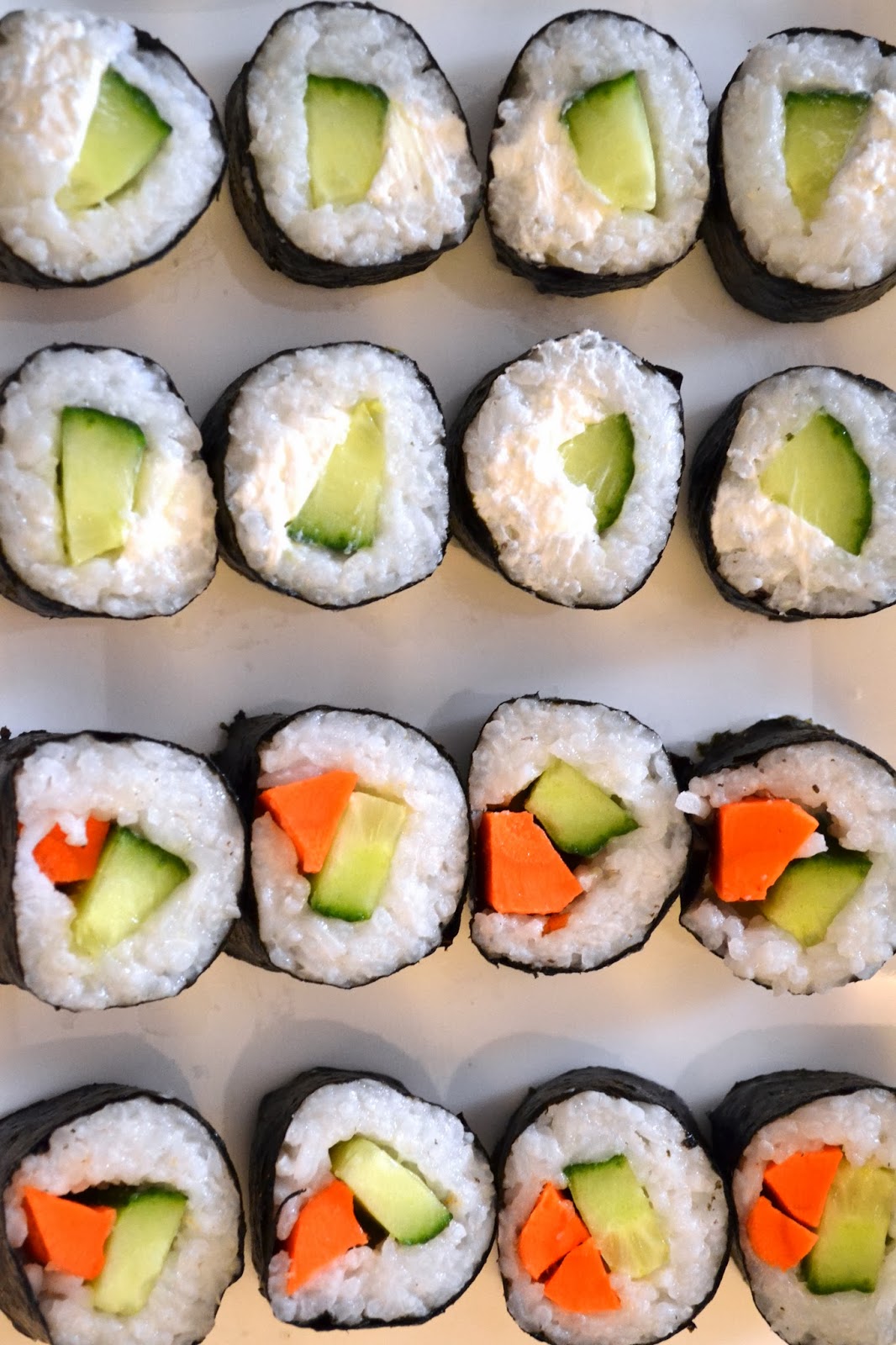 La Bonne Graille: Maki party végétarien (avocat, concombre, carotte ...