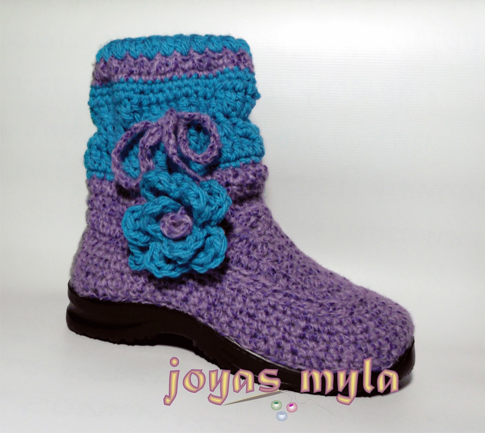 Botas tejidas para niñas - Imagui