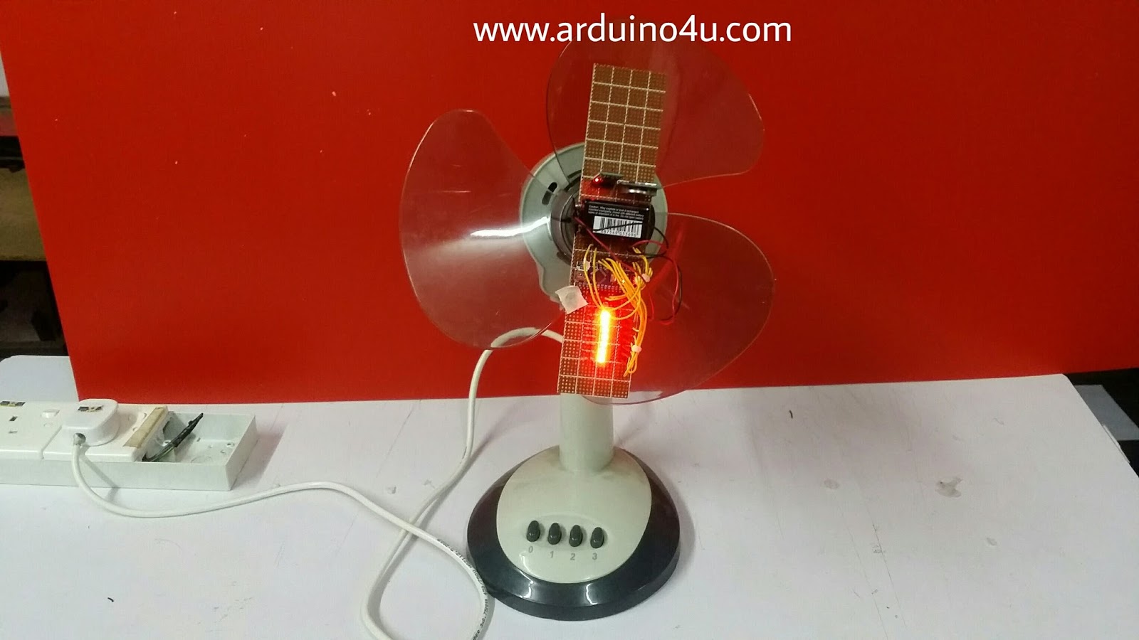 Projek Elektronik Arduino4u.com: 56.POV clock