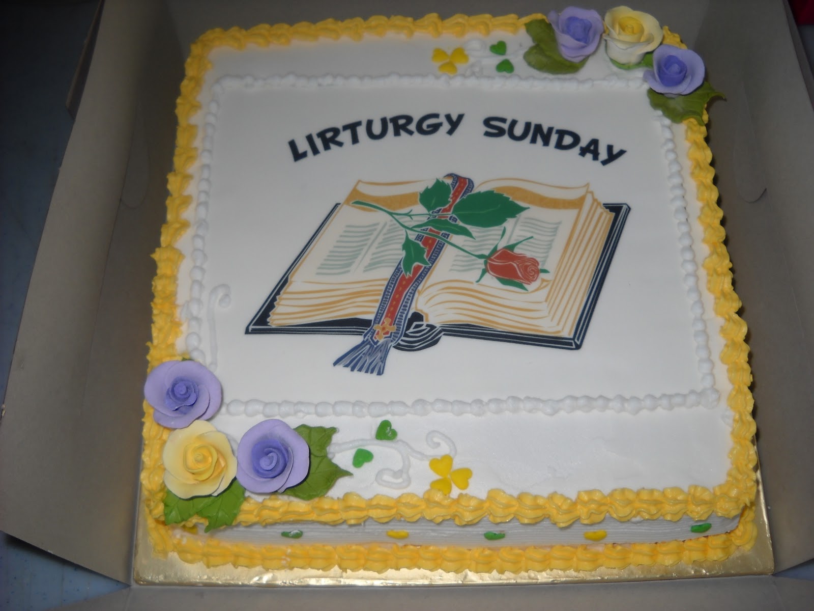 (VictoriaDelight): Liturgy Sunday cake ordered from St.Anthony Church