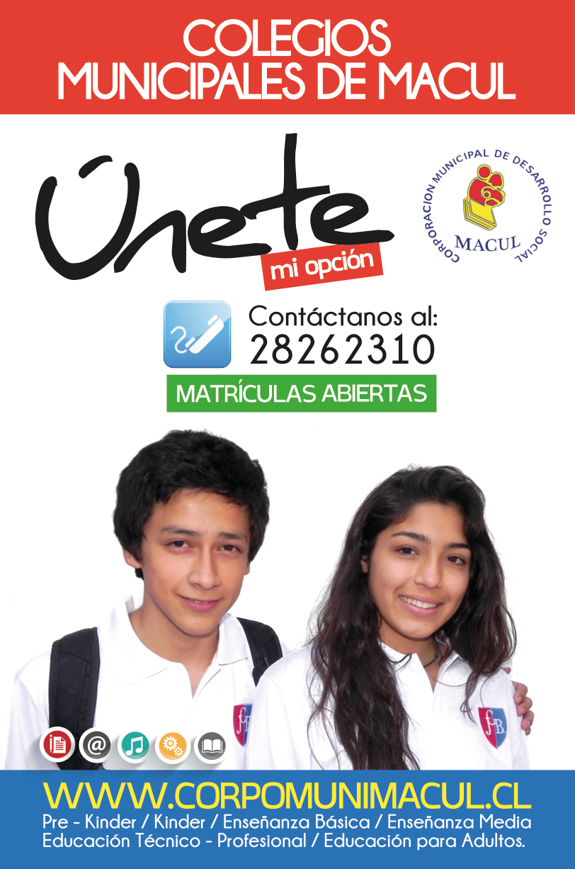 DiSeÑo gRáFiCo pArA lA gEnTe: colegios municipales de macul
